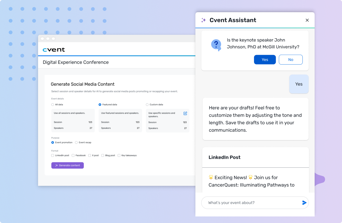 CventIQ: AI Solutions for Events